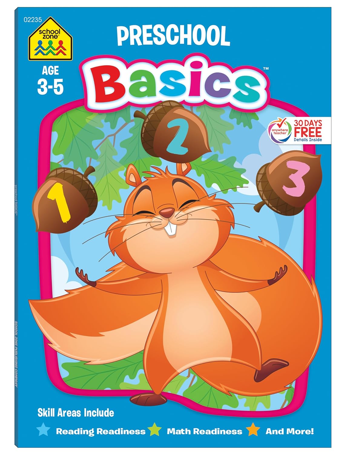 School Zone Preschool Basics Ages 3-5 Workbook | Rodney's Relics