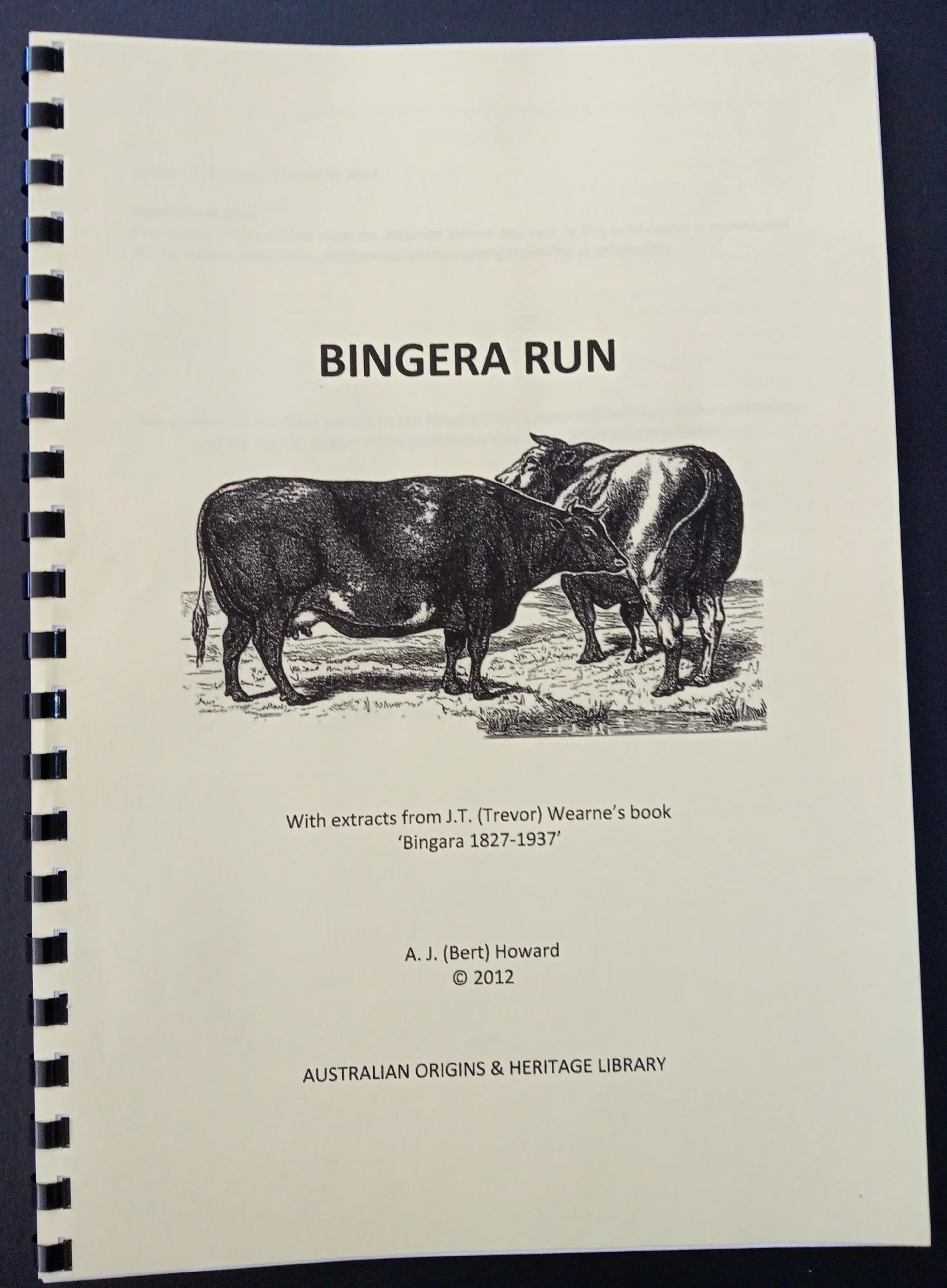 Bingera Run | Early Bingara History Book NSW Australia – Rodney's Relics