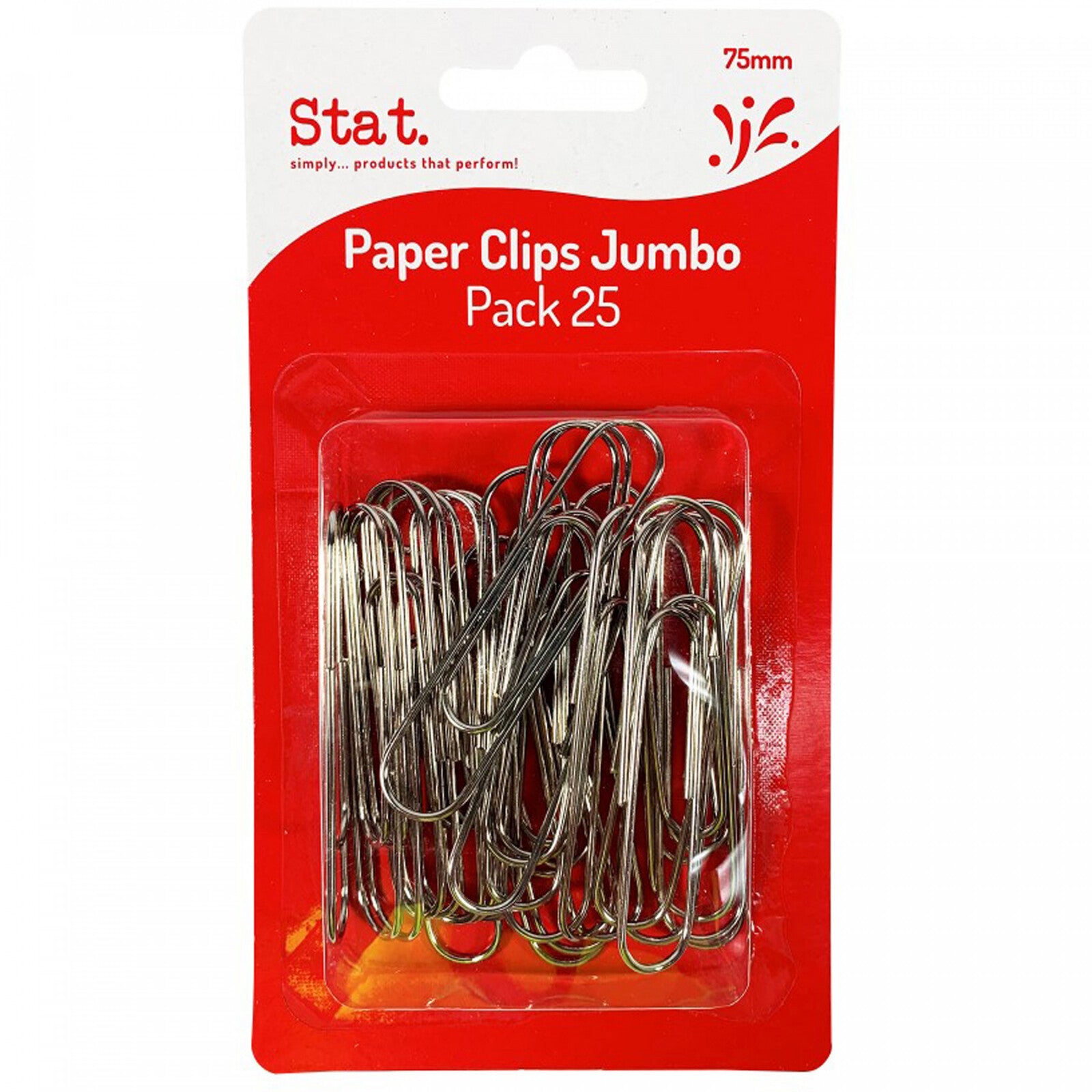 Jumbo Paper Clips 77mm Pack of 25 | Stat | Rodney's Relics